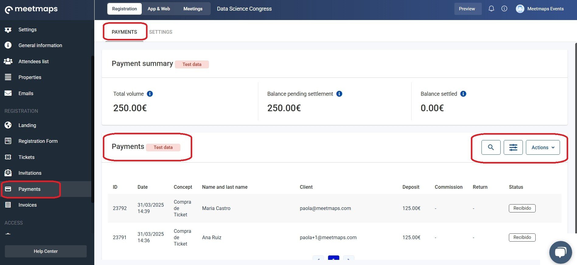 What is the Payments section?